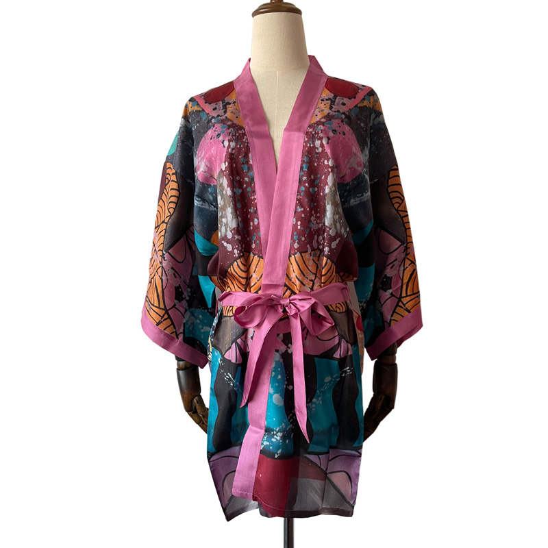 Custom made silk robes wholesale satin robes